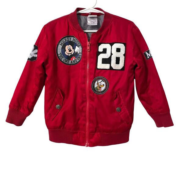 Disney | Jackets & Coats | Disney Mickey Mouse Bomber Jacket Boys Size ...